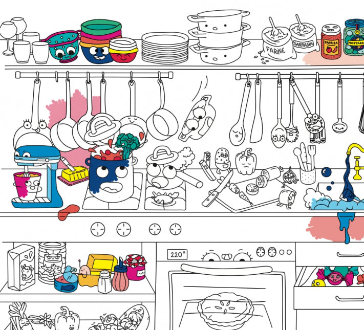 Sets de table à colorier Bon appétit - Omy – Byambroisine